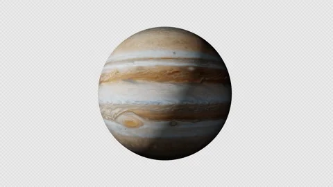 Planet Jupiter with alpha channel overla... | Stock Video | Pond5