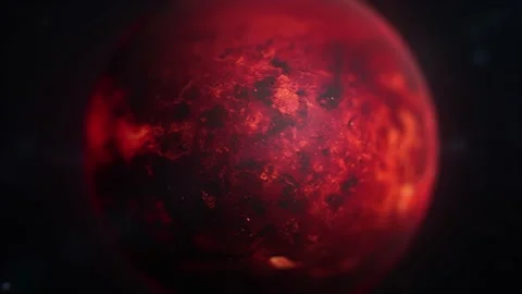 planet Mars from space, Orbiting planet ... | Stock Video | Pond5