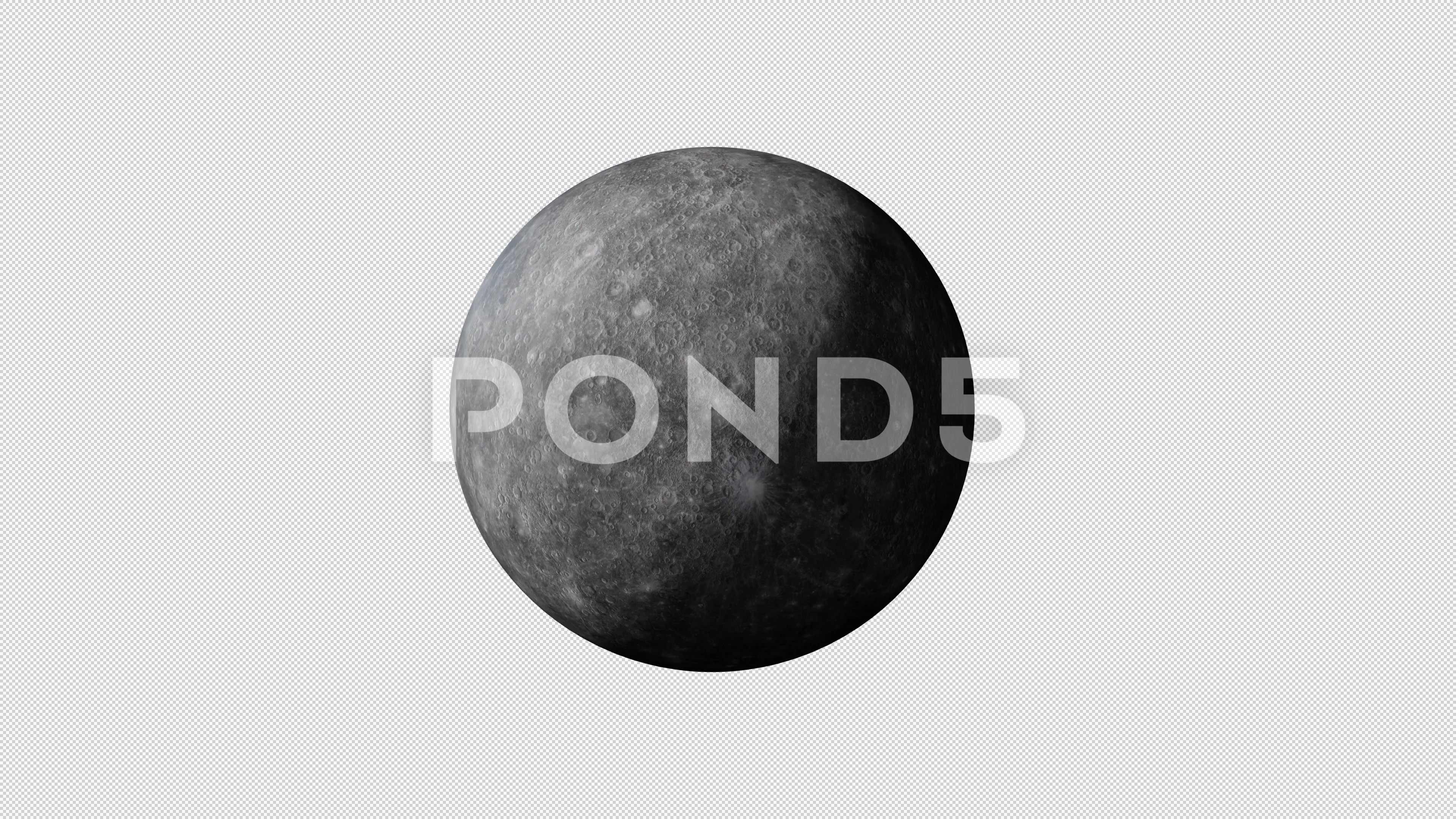 Gray Planet Mercury