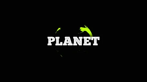 planet text on green earth globe animati... | Stock Video | Pond5