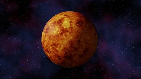 Planet Venus view from outer space and t... | Stock Video | Pond5