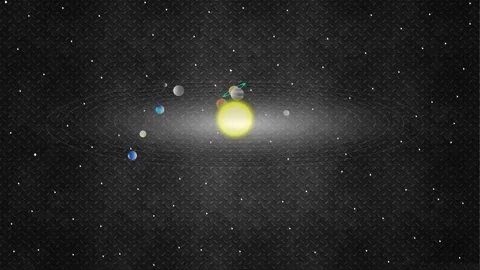 Planets and sun background and 2d animat... | Stock Video | Pond5