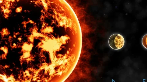 Planets in the solar system | Stock Video | Pond5