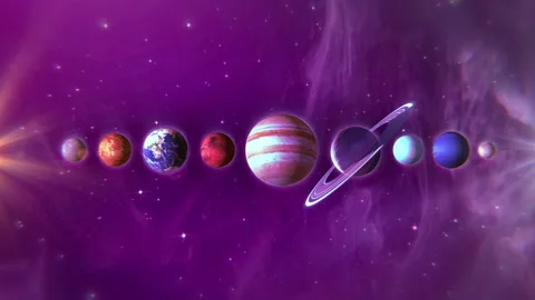Planets Solar System loop | Stock Video | Pond5
