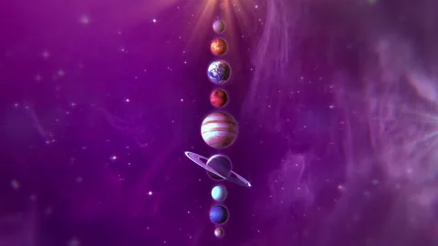 Planets Solar System Loop | Stock Video | Pond5