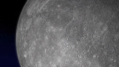 The planets in space - Mercury, Animatio... | Stock Video | Pond5