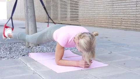 Plank Exercises for Core Strength and St... | Stock Video | Pond5