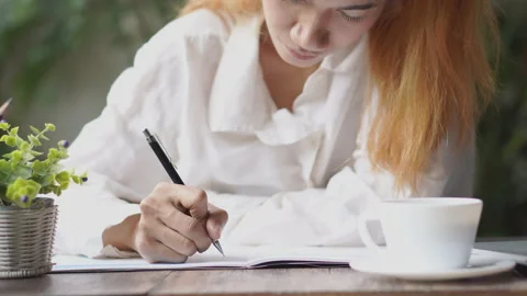 Planner plan and write Schedule Calendar... | Stock Video | Pond5