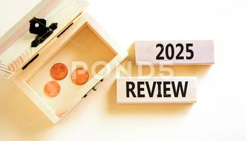 Photograph: Planning 2025 review new year symbol. Concept words 2025 Review on beautifu.. #292891147