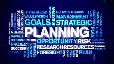 Planning animated word cloud,animation k... | Stock Video | Pond5