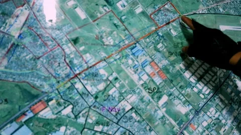 Planning a route on map for military exe... | Stock Video | Pond5