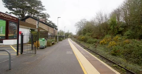 Planning shot on Perranwell Train Statio... | Stock Video | Pond5