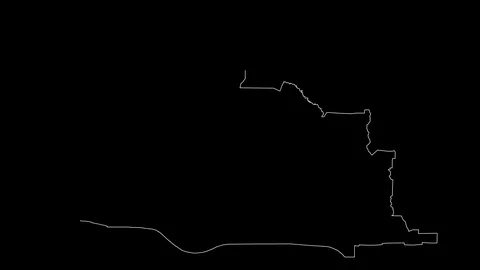Plano Texas city map outline animation | Stock Video | Pond5