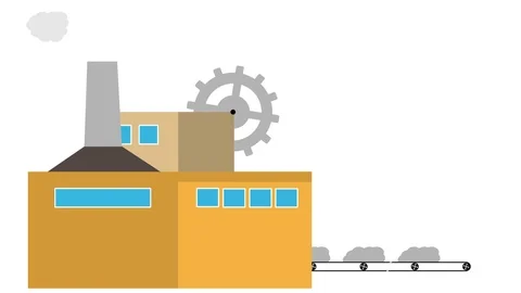 Plant. Animation of a working plant. Car... | Stock Video | Pond5