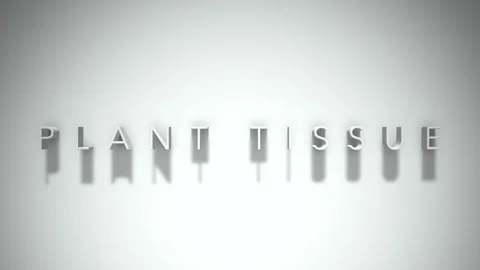 plant tissue 3D title animation white te... | Stock Video | Pond5