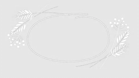 Plants and oval frame in stop motion sty... | Stock Video | Pond5