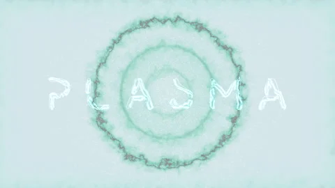 Plasma text with glowing, energy orbs on... | Stock Video | Pond5