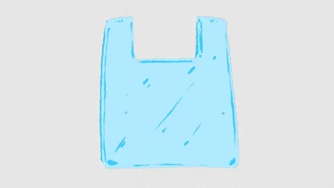 Plastic bag animation on a black backgro... | Stock Video | Pond5