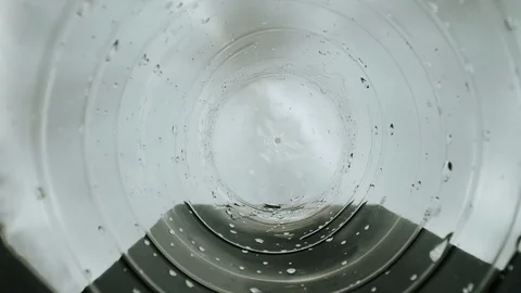 Plastic Pipe. Inside View. Close-up. | Stock Video | Pond5