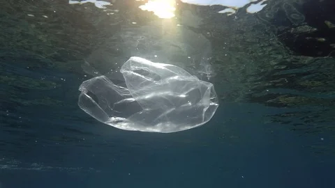Plastic pollution, Transparent plastic b... | Stock Video | Pond5