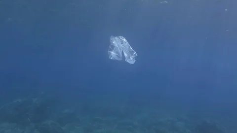 Plastic pollution, Transparent plastic b... | Stock Video | Pond5