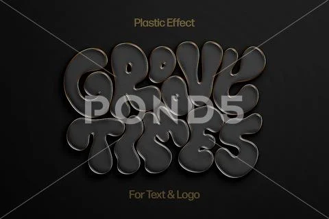Plastic Text & Logo Effect ~ PSD Template #279892018