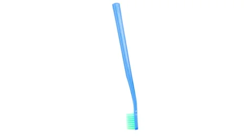 Plastic toothbrush rotates in a circular... | Stock Video | Pond5