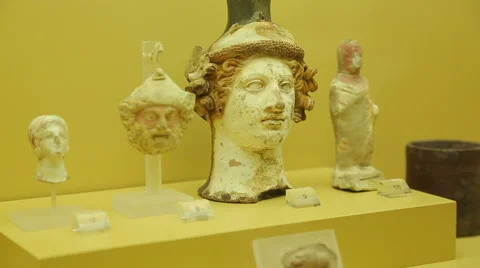 Plastic vase in shape of ancient Greek g... | Stock Video | Pond5