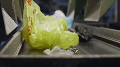 Plastic waste Recycling line. Garbage so... | Stock Video | Pond5