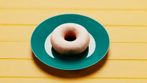 Donut Plate Stock Videos – Royalty-Free HD & 4K Videos | Pond5