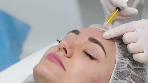 platelet rich plasma face injections pro... | Stock Video | Pond5