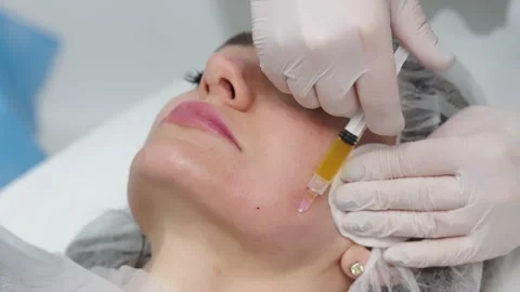 platelet rich plasma face injections pro... | Stock Video | Pond5