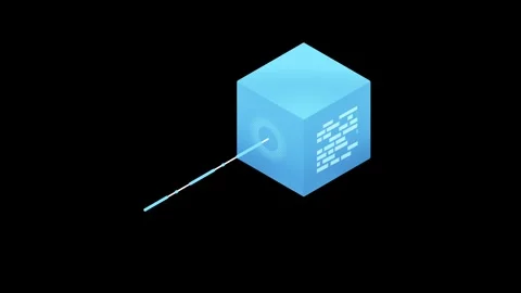 Platform Present 3D Animated Icon on bla... | Stock Video | Pond5