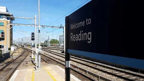 Reading Train Station Stock Video Footage | Royalty Free Reading Train ...