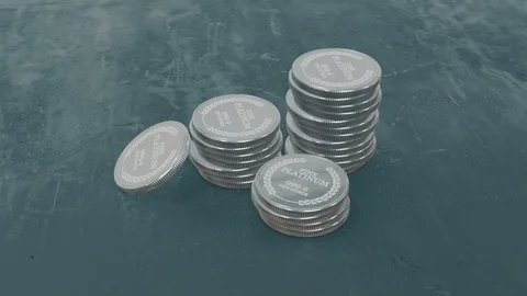 Platinum Metal Background Stock Footage ~ Royalty Free Stock Videos | Pond5