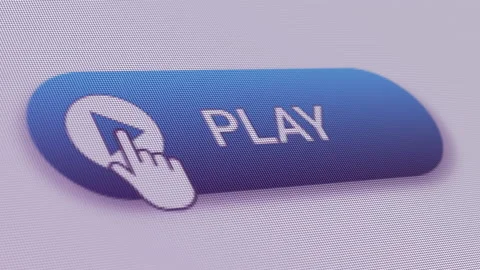 Play Button Click Stock Video Footage | Royalty Free Play Button Click ...