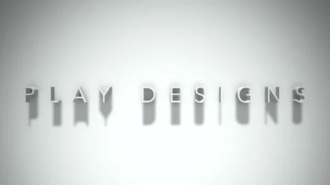 play designs 3D title animation white te... | Stock Video | Pond5