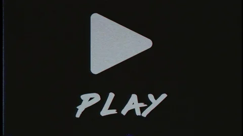 Play Triangle Symbol Icon 80s 90s VHS Re... | Stock Video | Pond5