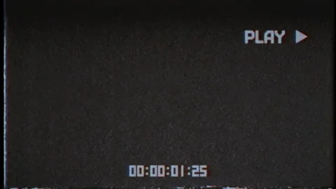 Vhs Play Overlay Stock Footage ~ Royalty Free Stock Videos | Pond5
