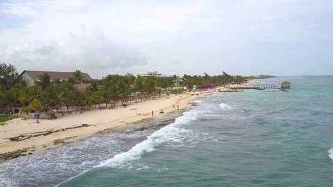 Playa Xcalacoco Playa del Carmen Cancun ... | Stock Video | Pond5
