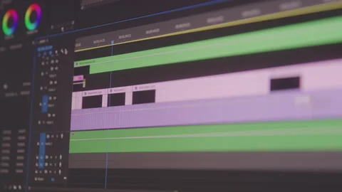Playback on a Timeline of a Video Editor | Stock Video | Pond5