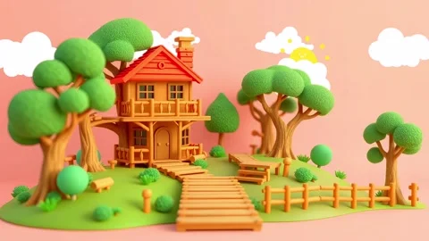 3D House Cartoon Stock Videos – Royalty-Free HD & 4K Videos