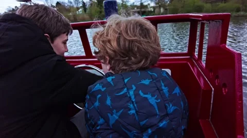 Playful children on ship, child sailor r... | Stock Video | Pond5