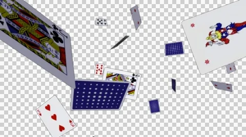 Playing Cards Flying Cards Stock Video Footage | Royalty Free Playing ...