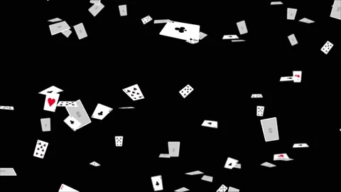 Playing Cards Flying Cards Stock Video Footage | Royalty Free Playing ...