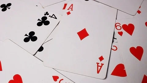 Playing cards. Poker card rotating patte... | Stock Video | Pond5