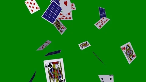 Playing Cards - Vertical Flying II - 4K ... | Stock Video | Pond5