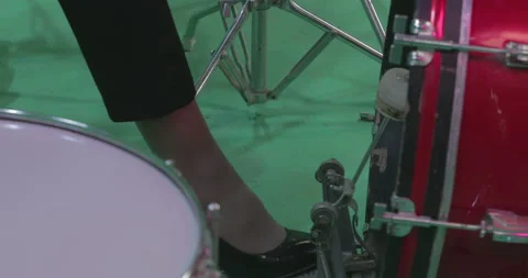Playing drums - Green Screen - 4K | Stock Video | Pond5