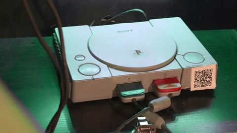 Playstation 1 one console packshot, tra... | Stock Video | Pond5