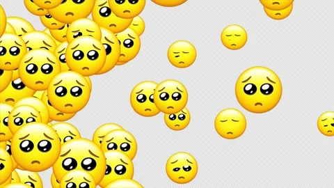 Pleading Animated Emoji Pack with Transi... | Stock Video | Pond5